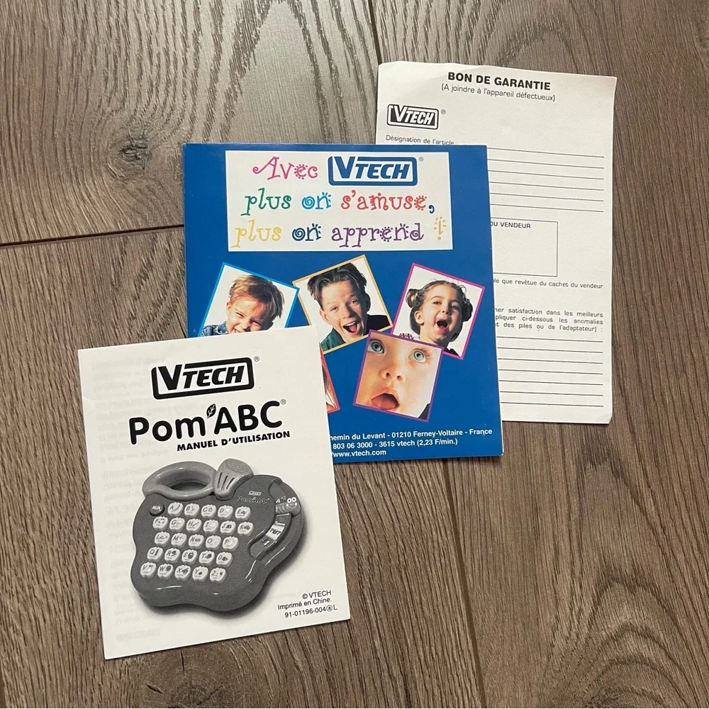 vtech | Toys | Vintage Vtech Pom Abc French Alphabet Apple Toy | Poshmark
